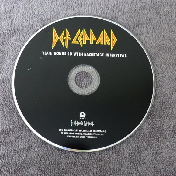 Def Leppard | Media | Def Leppard Yeah Bonus Cd 206 Backstage ...